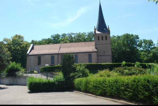 eglise protestante - Mairie de Mundolsheim - Alsace (Bas-Rhin, 67)